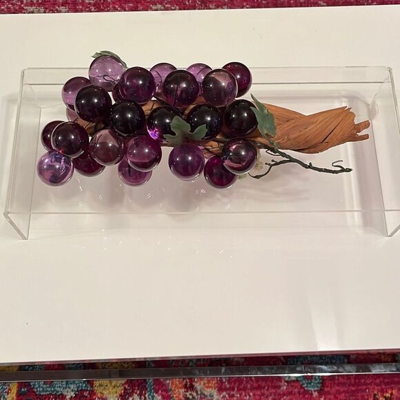 MCM | Accents | Vintagemcm Large Purple Lucite Grape Clusteron ...